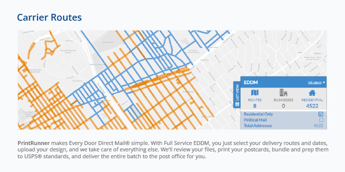 EDDM Postcard Printing - USPS Approved Specs & Sizes | PrintRunner