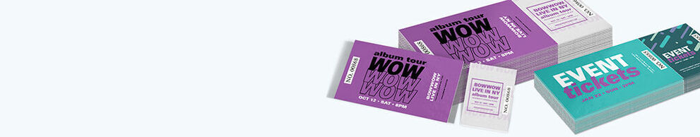 Ticket Printing Services - Custom Tickets | PrintRunner
