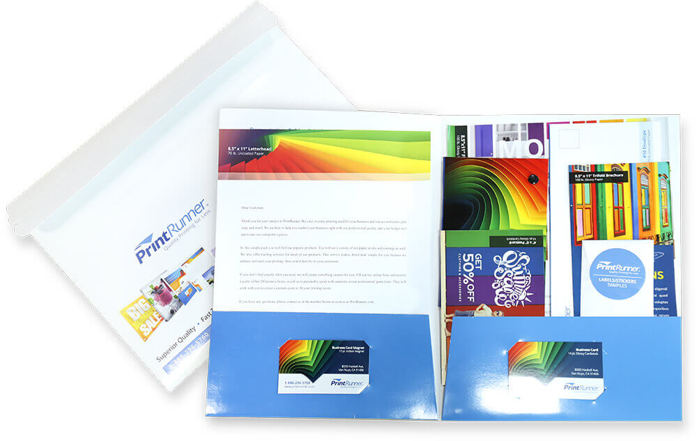 Free sample pack from Print Runner